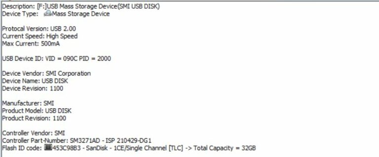 Kingston 32GB USB Stick Repair, with SMI3271AD Controller - Farid's Guide